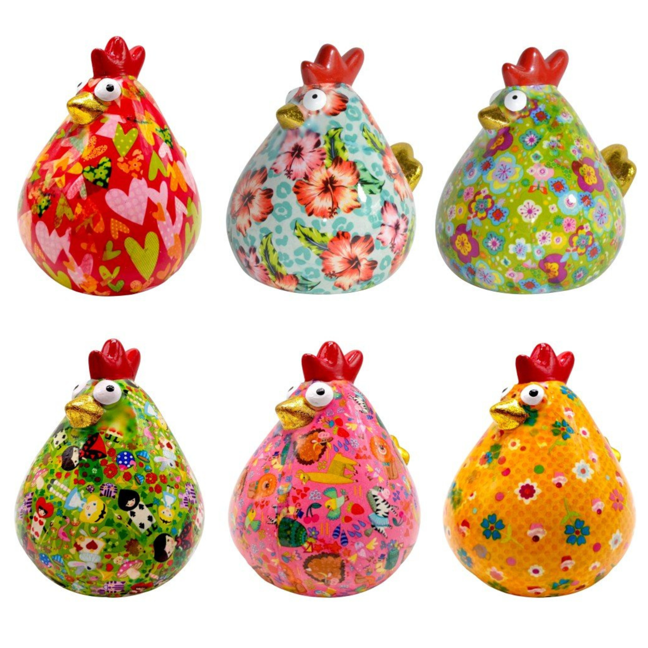 Pomme Pidou 'Matilda' Chicken Shaped Ceramic Money Box, supplied with