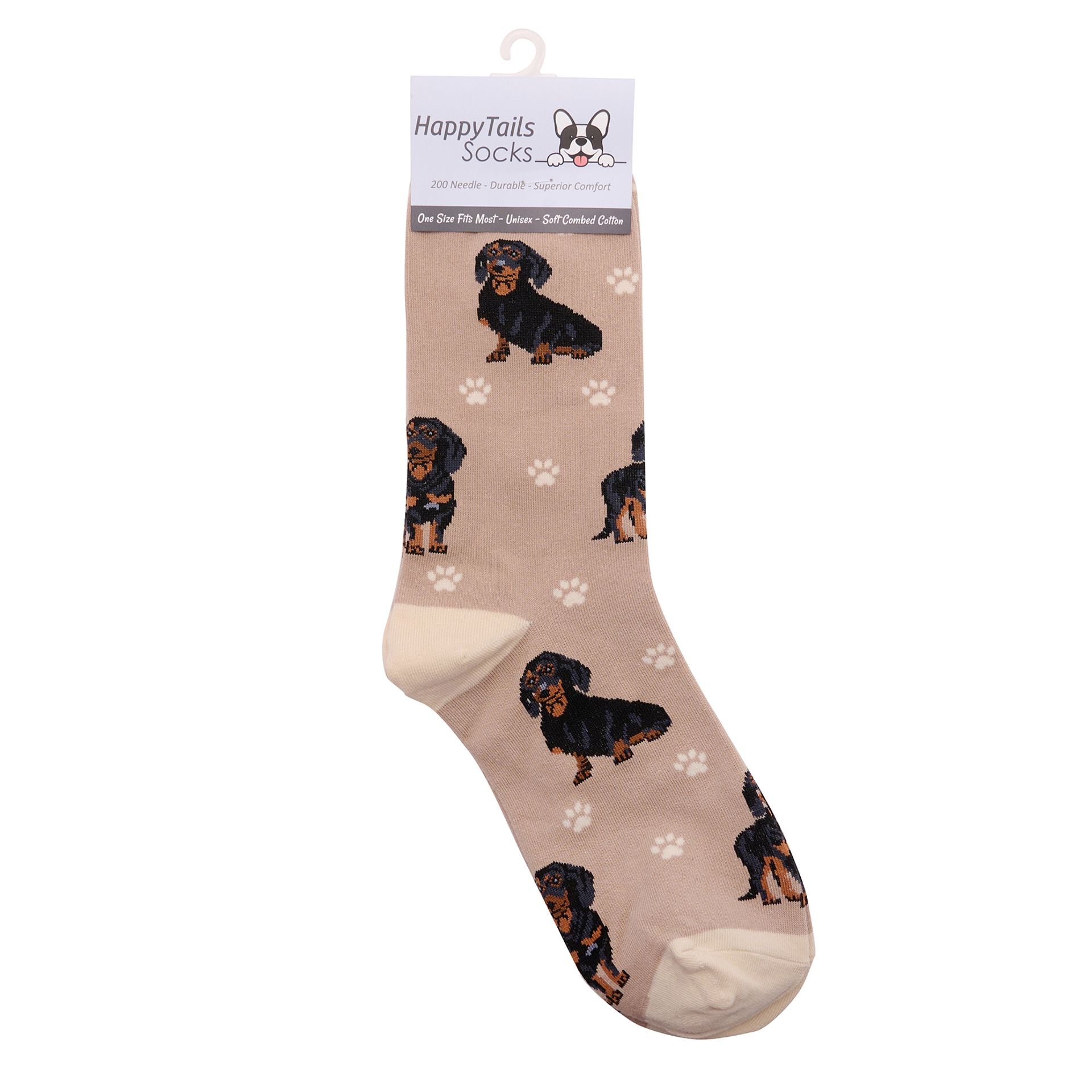 Ladies Dachshund Socks, lovely vibrant colours, soft combed cotton, on