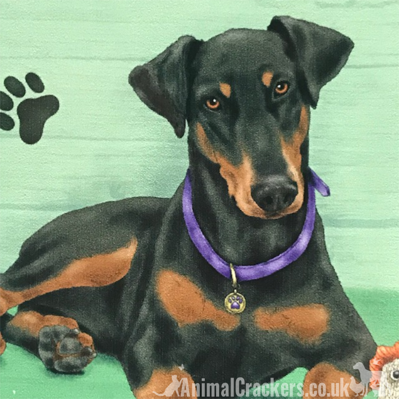 20cm metal vintage style Doberman Pinscher Dobie breed character sign